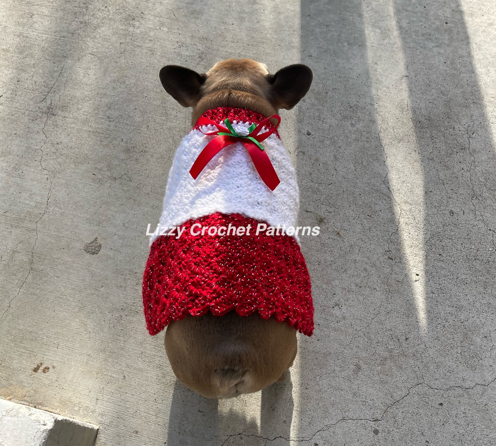 Christmas Dog Dress PATTERN Only PDF Instant Download Crochet Dog ...
