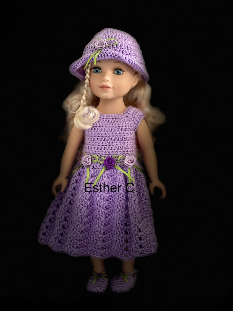 CROCHET PATTERN 18 Doll Dress PDF Instant Download - Etsy