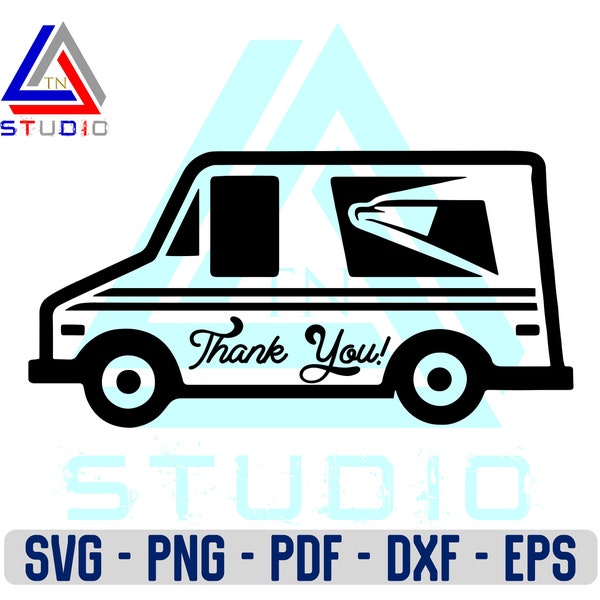 Mail Truck Svg - Etsy