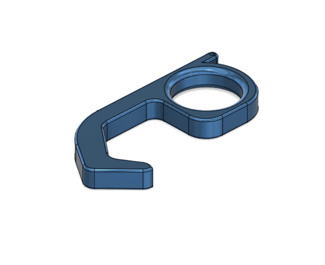 Hygienic Keychain Dooropener 3D Printed - Etsy