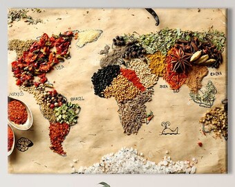 Spicy World Map - Etsy