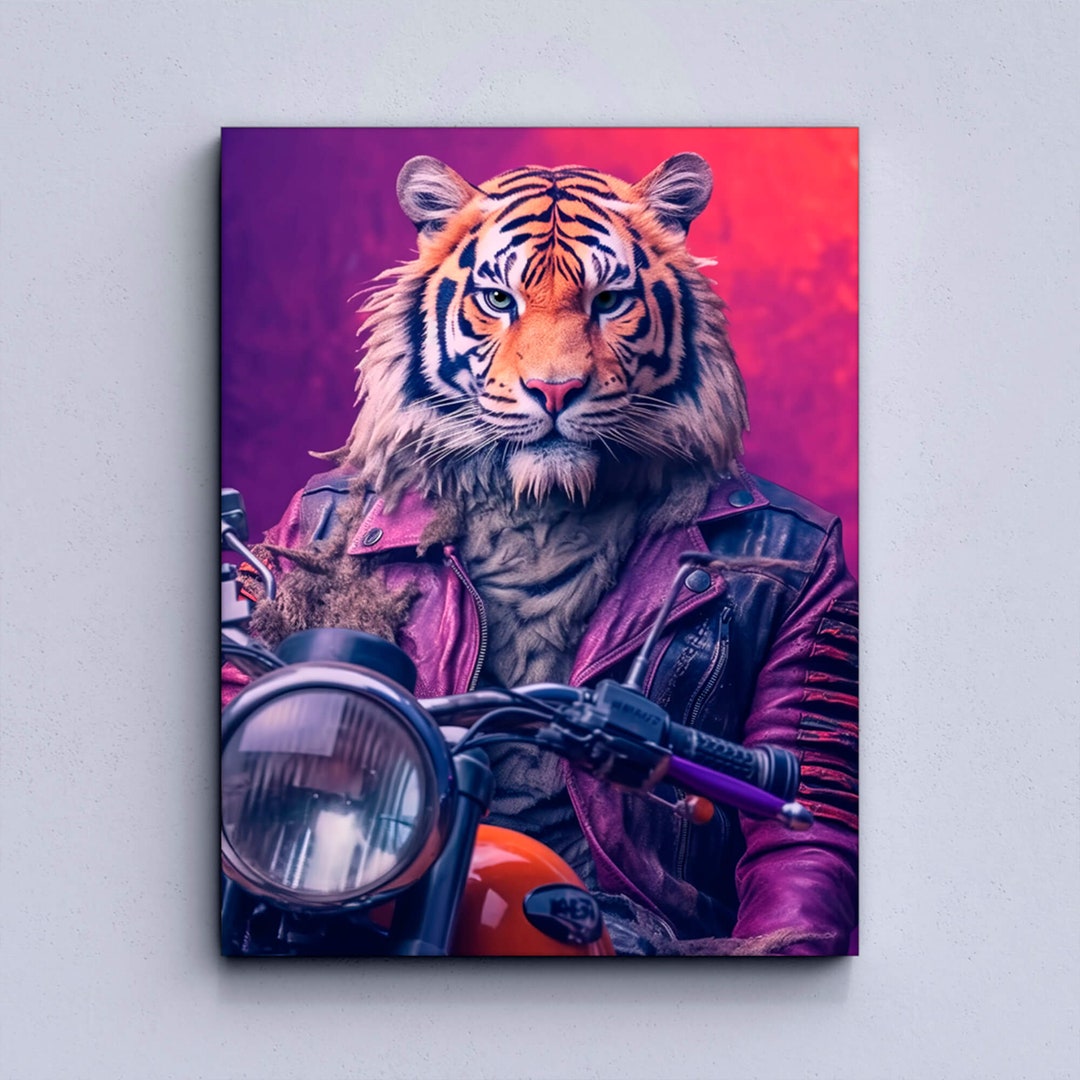 Shadow Streak Wall Art Tiger Wall Art Animals Wall Art Bike - Etsy