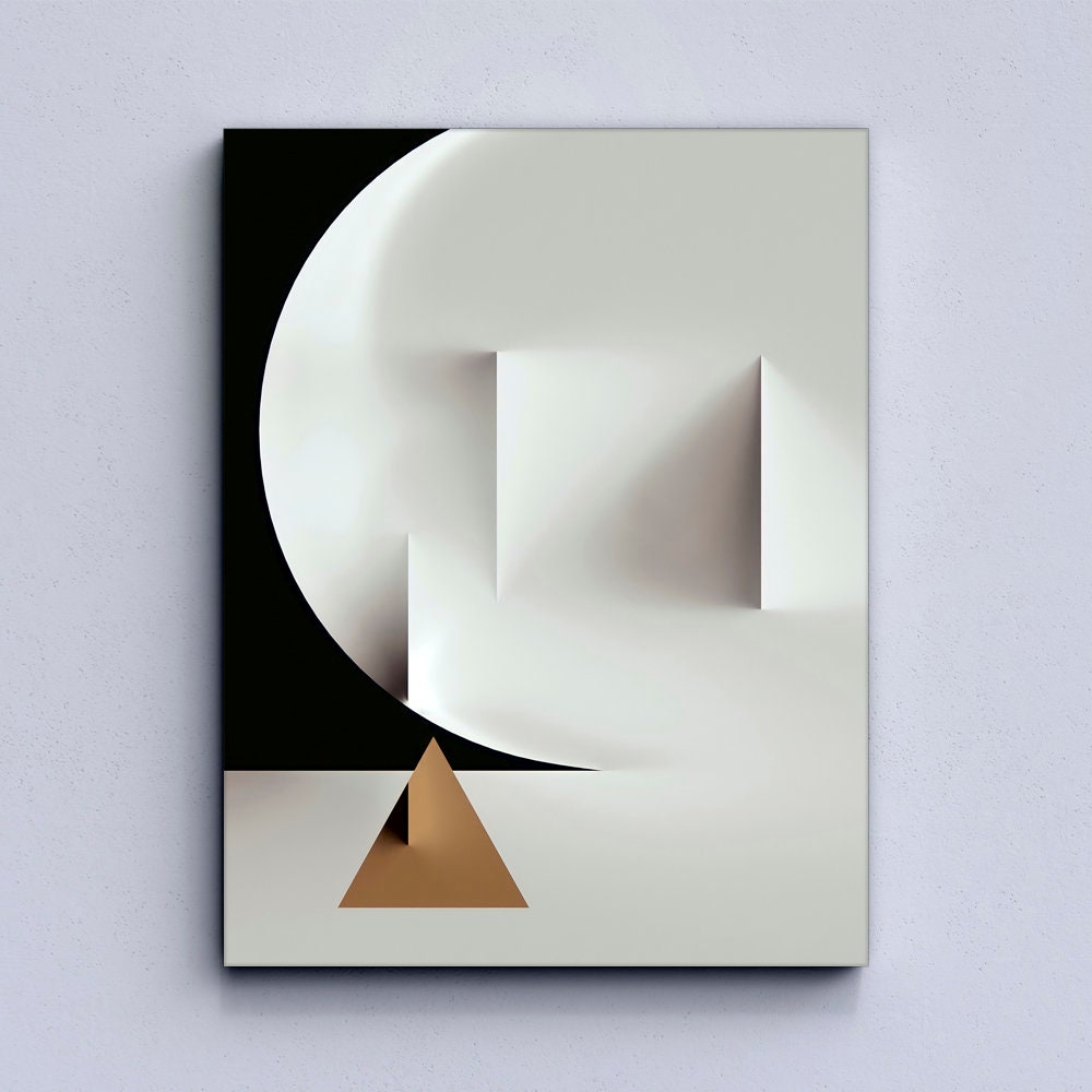 Geometric Line Art Abstract 3 Piece Wall Art Prints Black and - Etsy