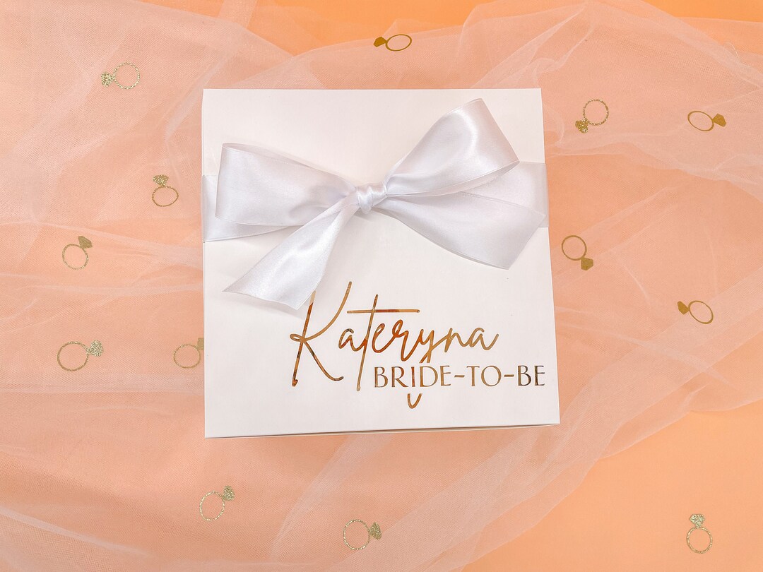 Custom Bride Gift Box-gift Box for Bride- Bride Gift Box- Bridal Shower ...