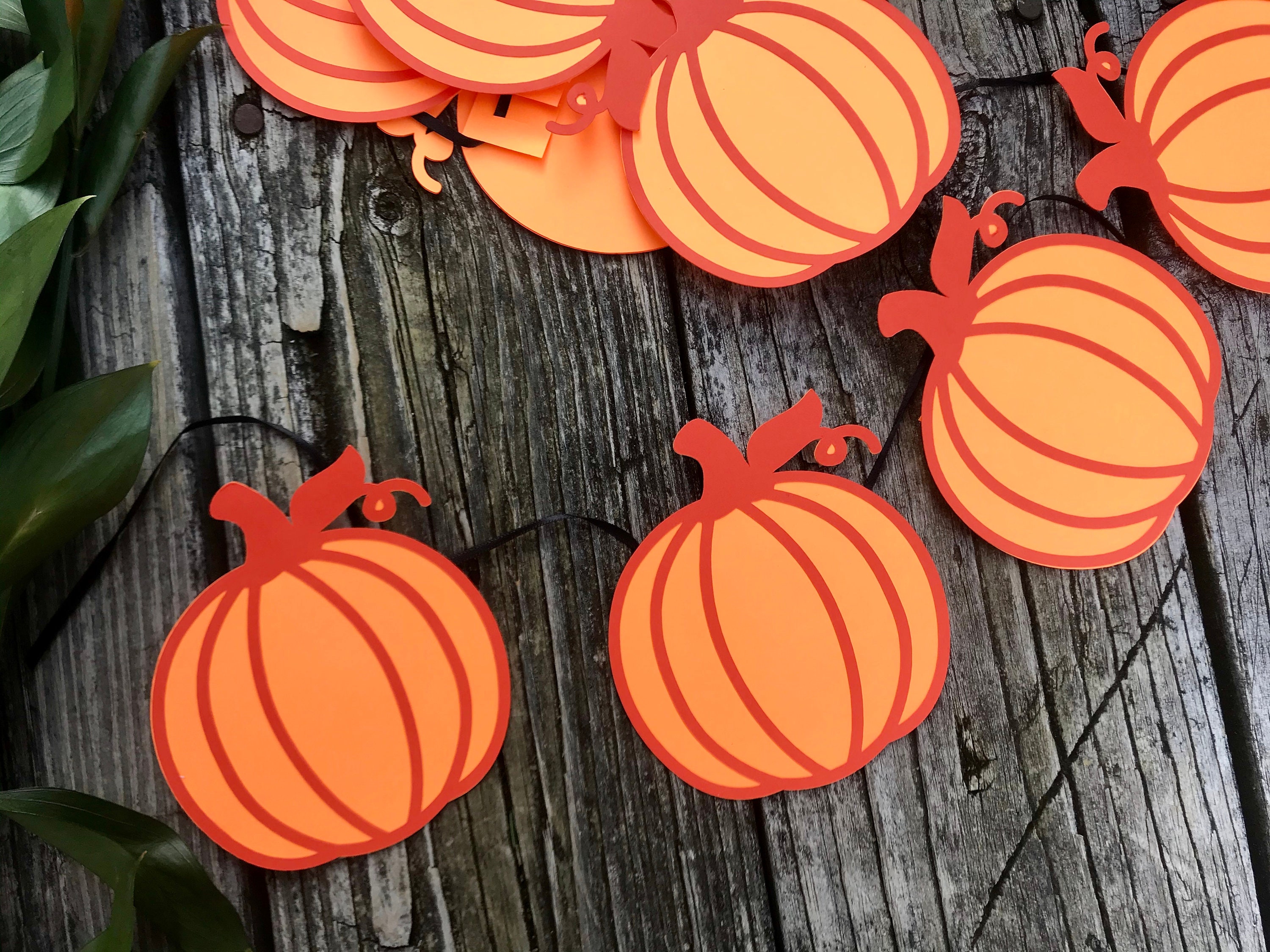 Pumpkin banner. Halloween banner. Fall banner. Fall decor. | Etsy