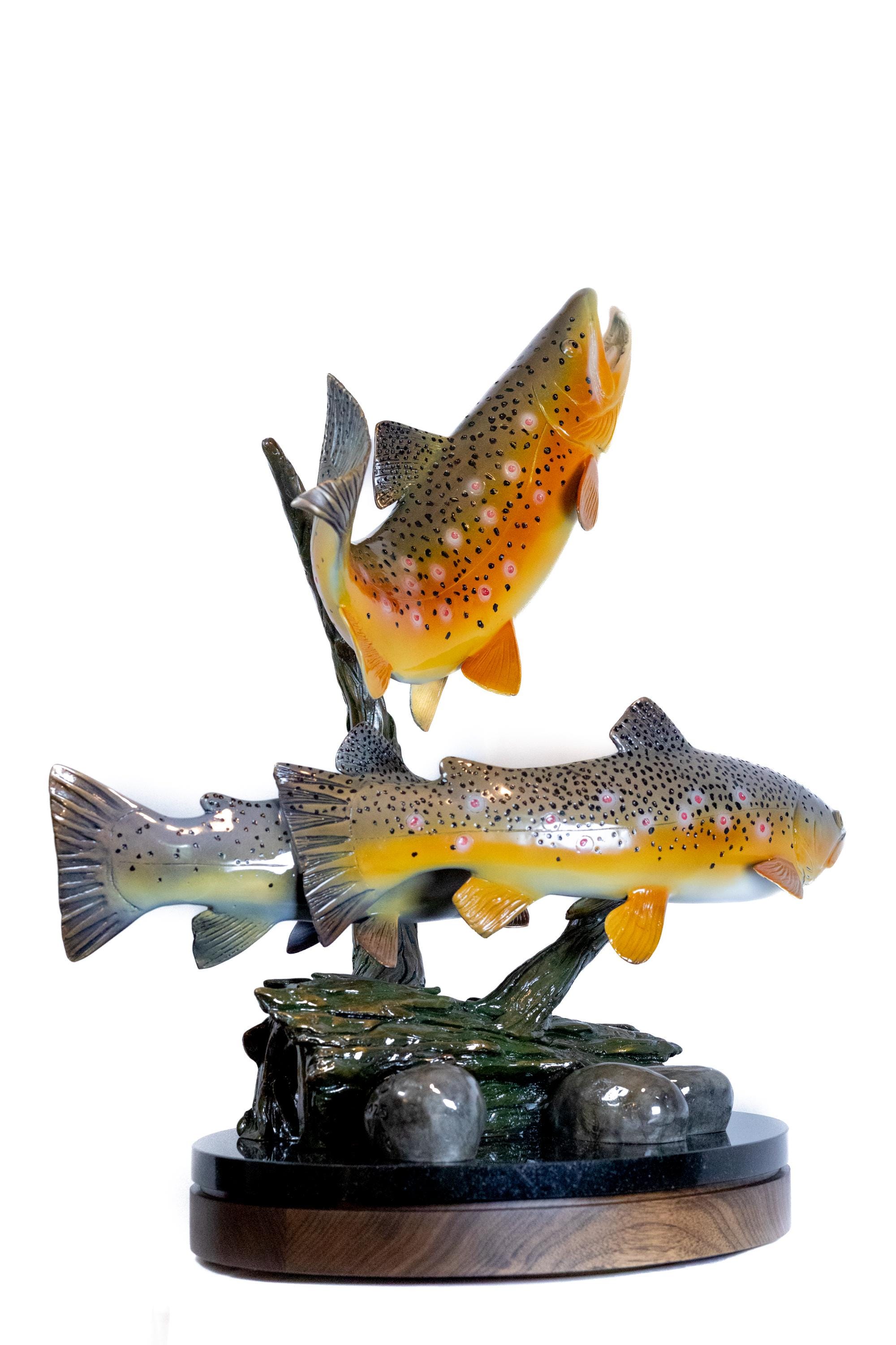 Bronze Trout Life Size Sculpture - Etsy