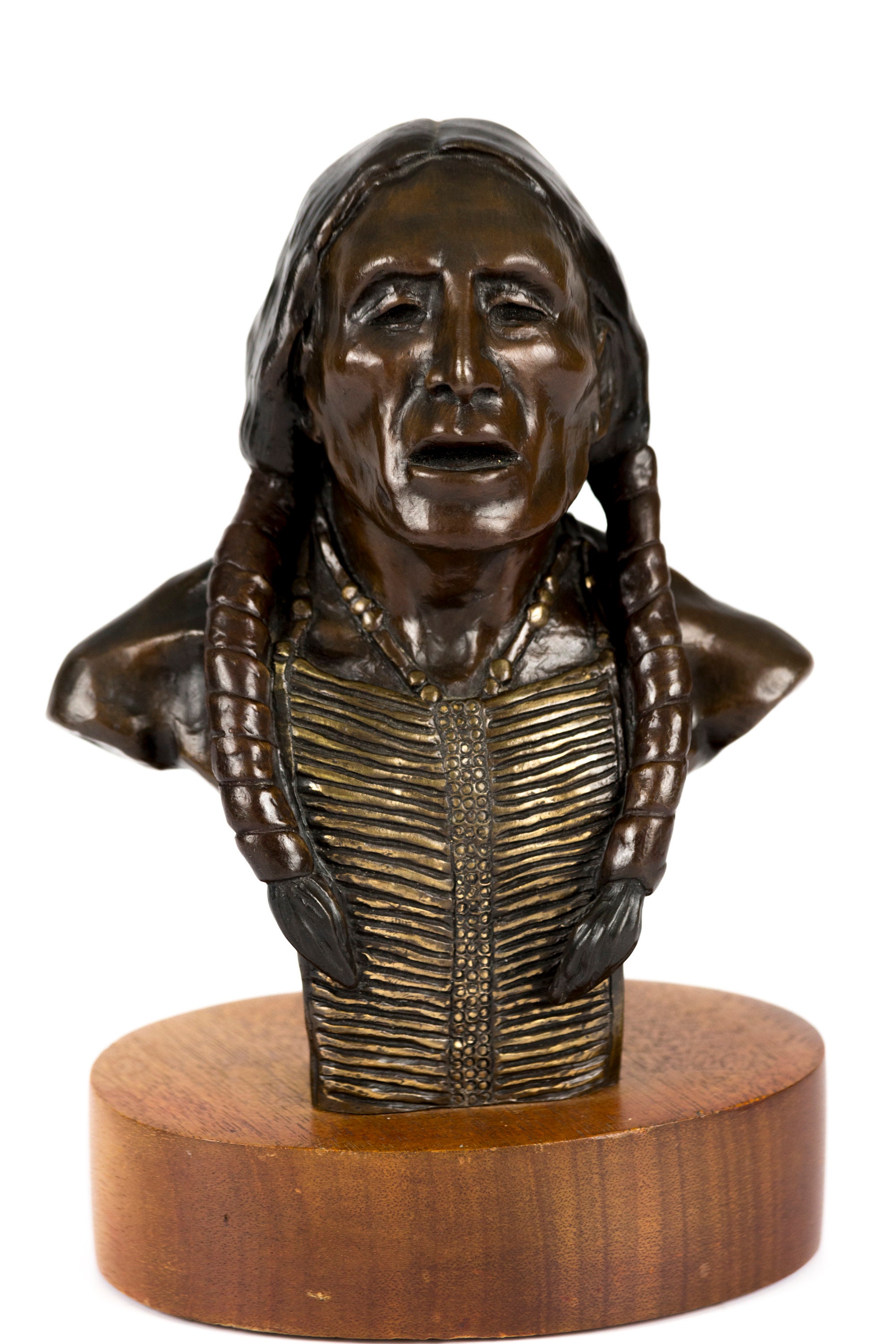 Bronze Native American Bust - Etsy