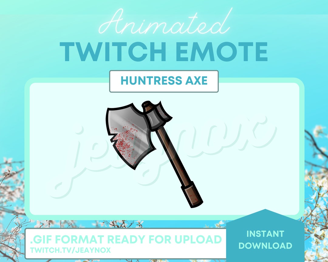 Dead by Daylight Huntress Ax ANIMATED EMOTE Twitch, Discord, Youtube - Etsy