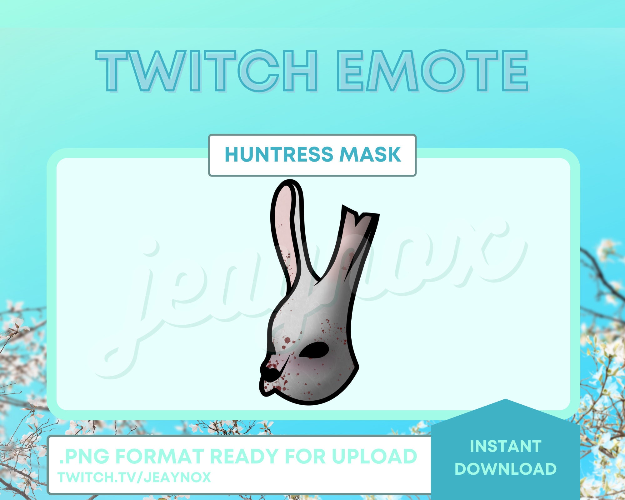 Dead by Daylight Huntress Mask EMOTE Twitch Discord YouTube | Etsy
