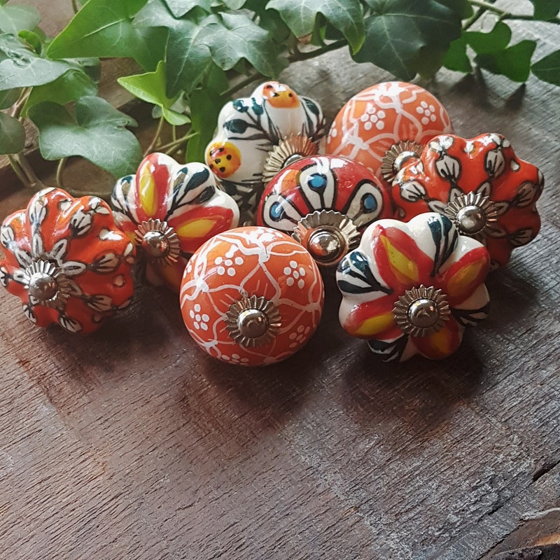 Painted Drawer Knobs - Etsy