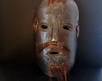 Carved Shamans Mask - Etsy