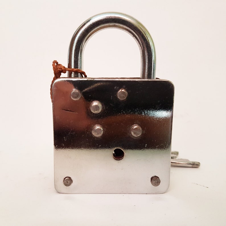 Pad Lock Antique 2 Key Puzzle Lock. Functional Pad Lock With - Etsy