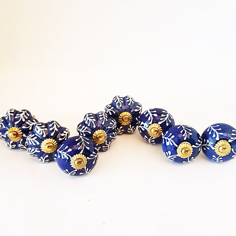 Navy Blue Knobs - Etsy