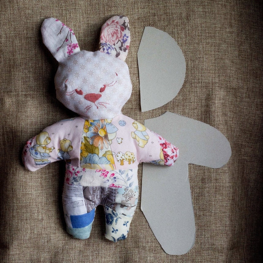 The Simple Patchwork Easter Rabbit: toy for do it | Etsy