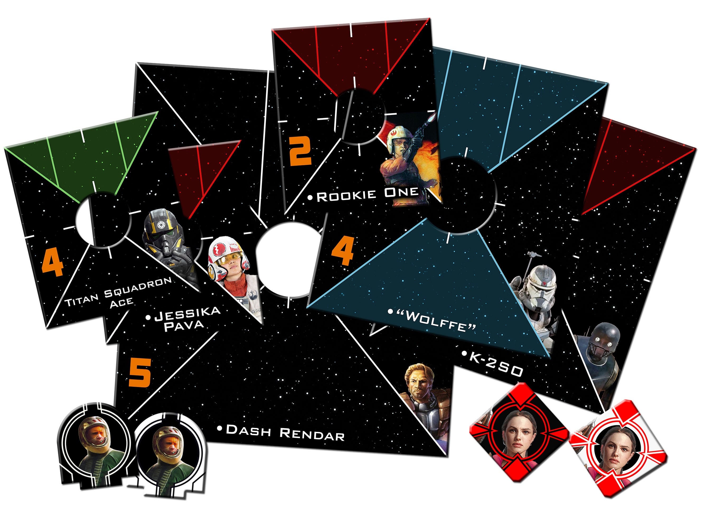 X-wing Miniatures Custom Ship Tokens | Etsy