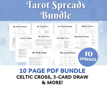 Printable Tarot Spreads Printable Tarot E Book Printable Tarot Notes ...