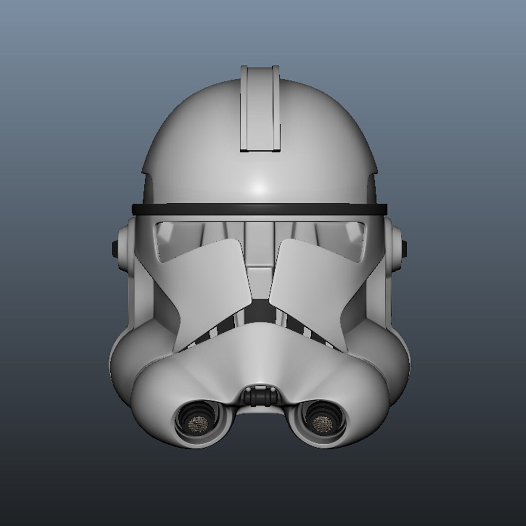 Clone Trooper Helmet 3D Model for 3D Printing, Clone Trooper Helmet, Star Wars Cosplay, 3D File ...