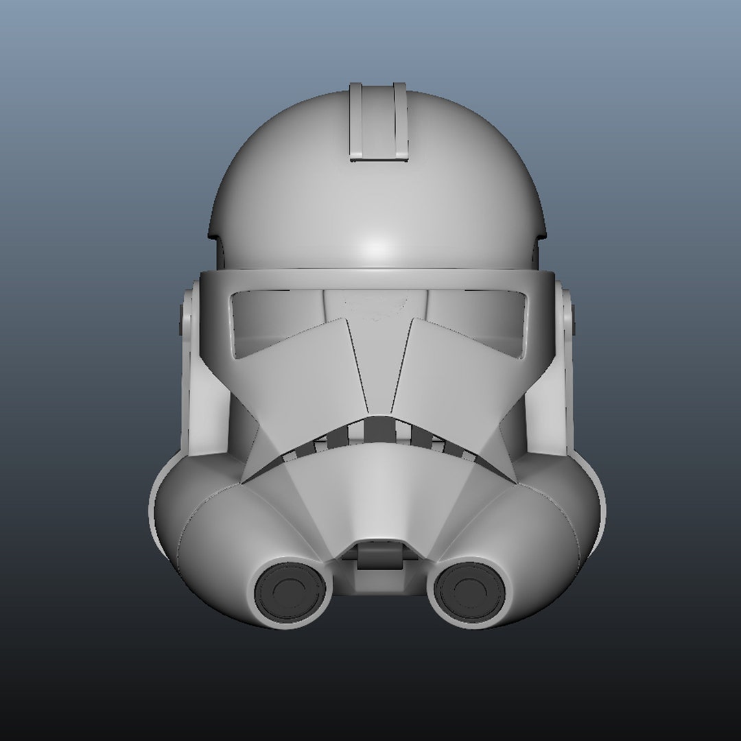 Clone Trooper Helmet 3D Model for 3D Printing, the Clone Wars, Star ...