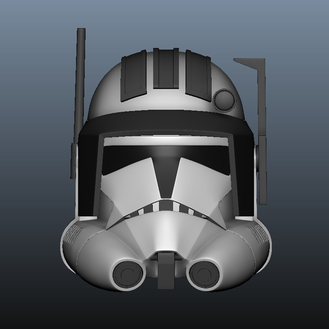 Clone Trooper Commander Helmet 3D Model for 3D Printing, Clone Trooper ...
