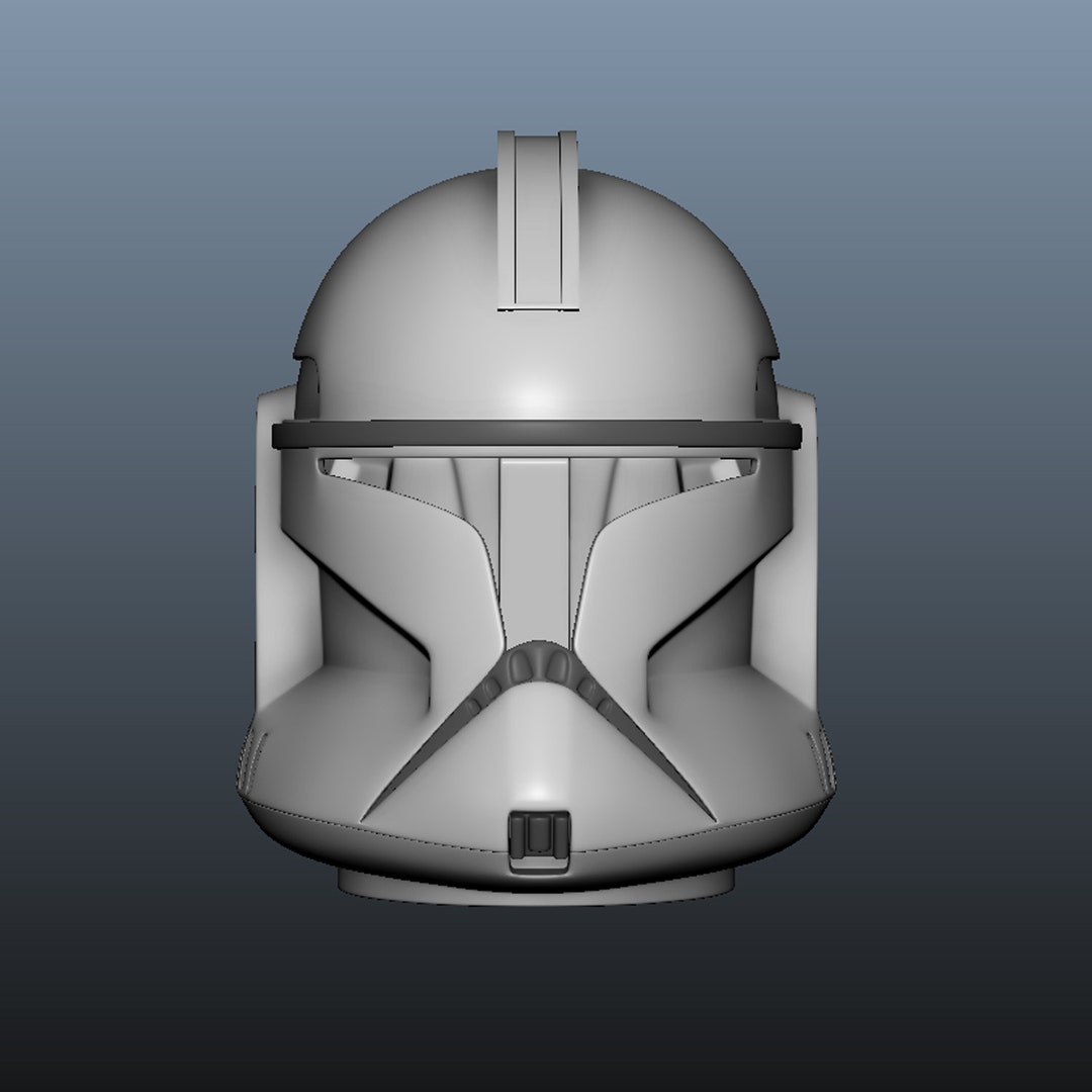 Clone Trooper Helmet 3D Model for 3D Printing, the Clone Wars, Star ...