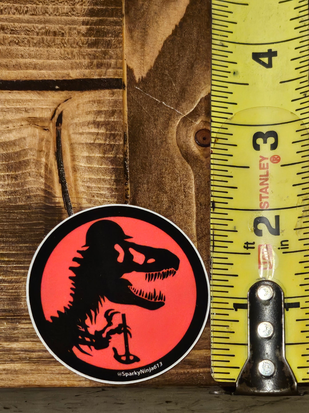 Jurassic Dinosaur Circle Hardhat Electrician Tool Box Sticker - Etsy