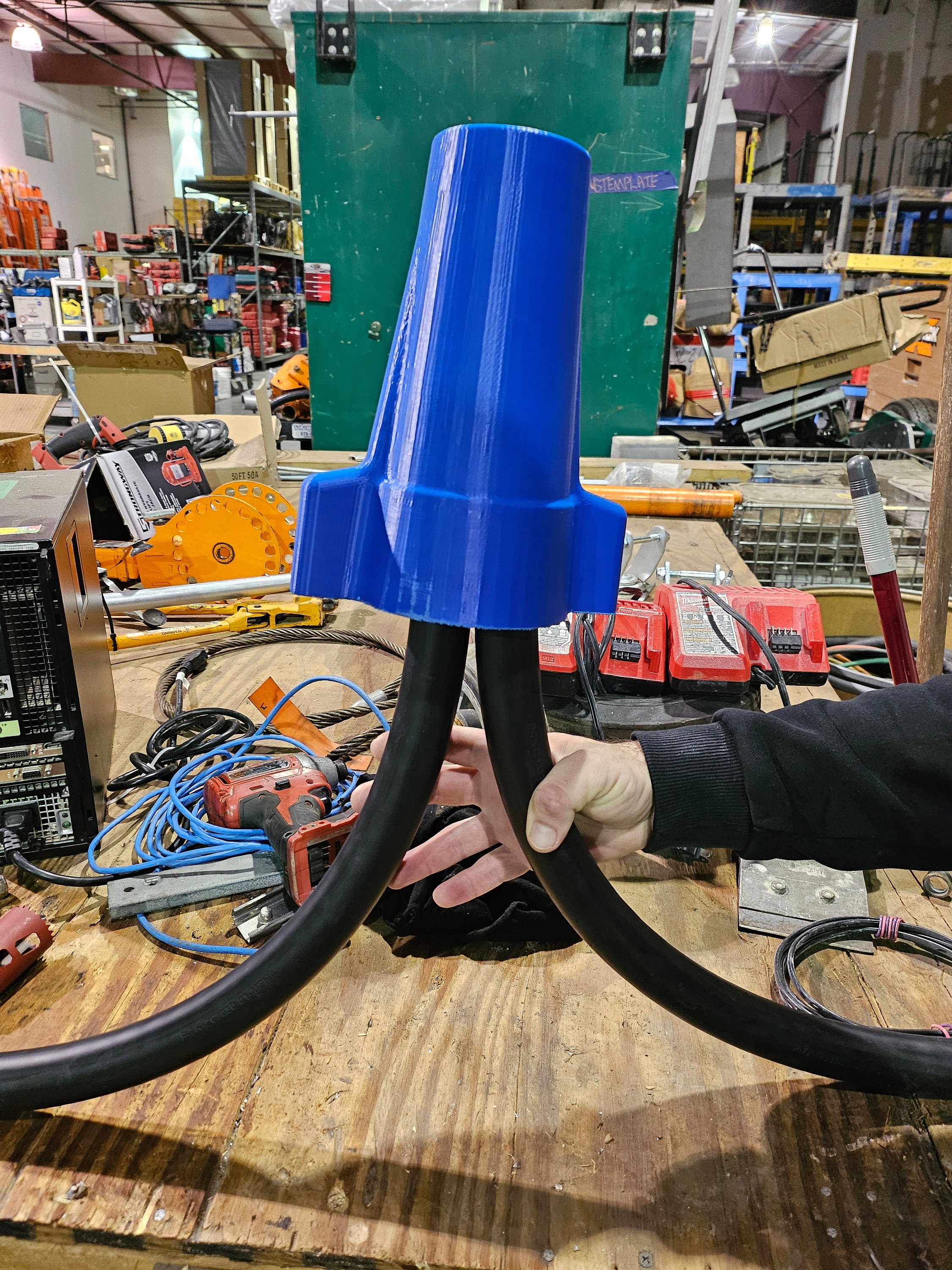 Giant 10 Blue Jumbo Wire Nut Etsy