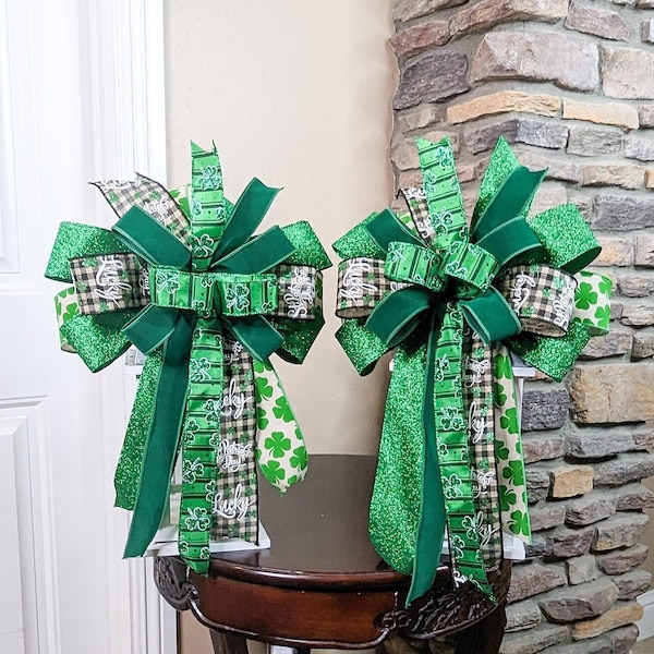 St Patricks Day Bow - Etsy