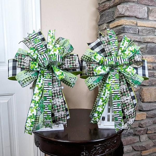 St Patricks Day Bow - Etsy