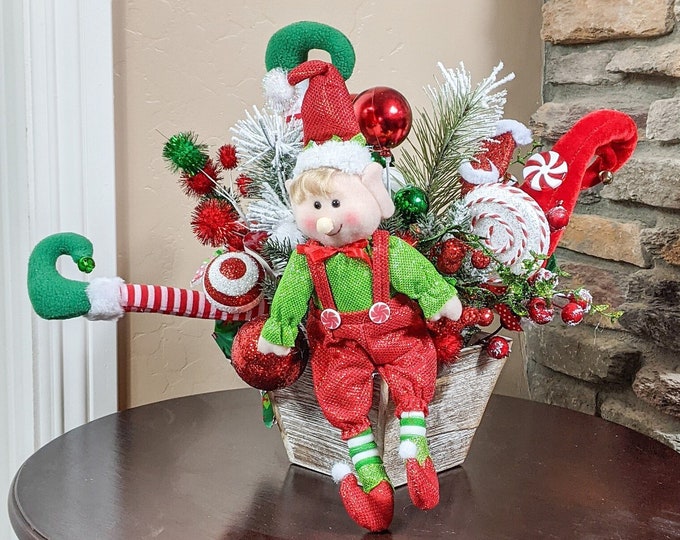 Christmas Elves Centerpiece | Christmas Centerpiece | Christmas Table ...