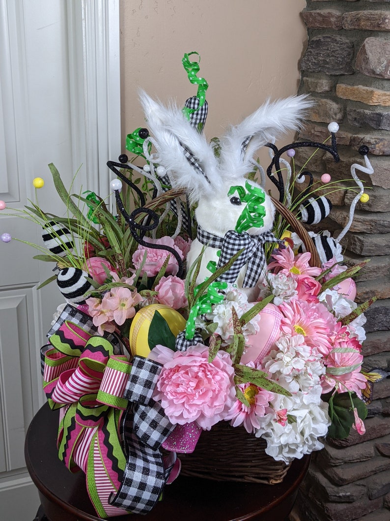 Large Easter Basket Arrangement Large Easter Centerpiece - Etsy