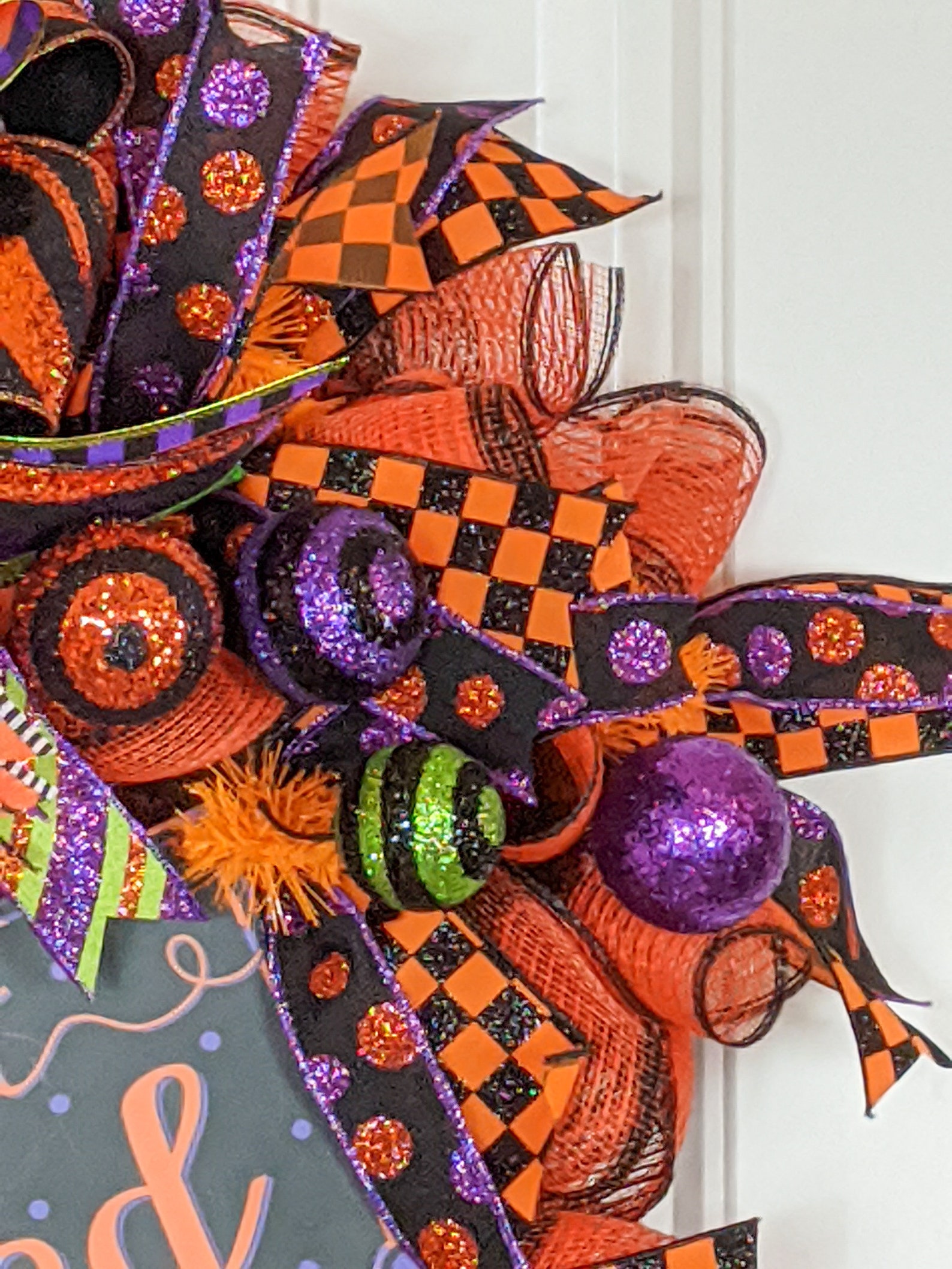 Large Halloween Wicked Wreath Halloween Wreath A Wee Bit - Etsy