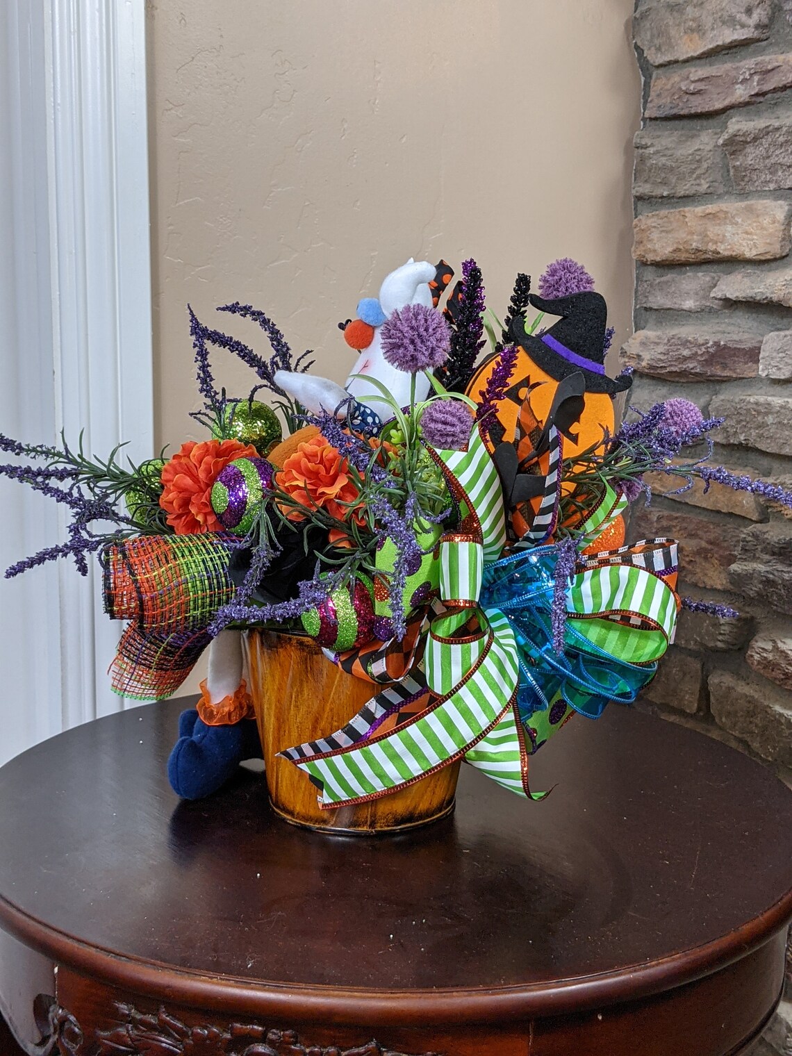 Halloween Ghost Centerpiece Fall Centerpiece Halloween | Etsy