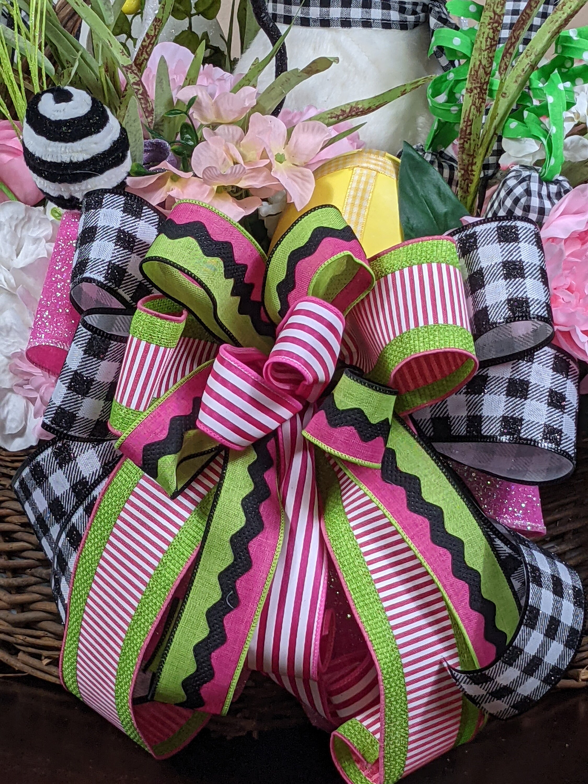 Large Easter Basket Arrangement | Large Easter Centerpiece | Large ...