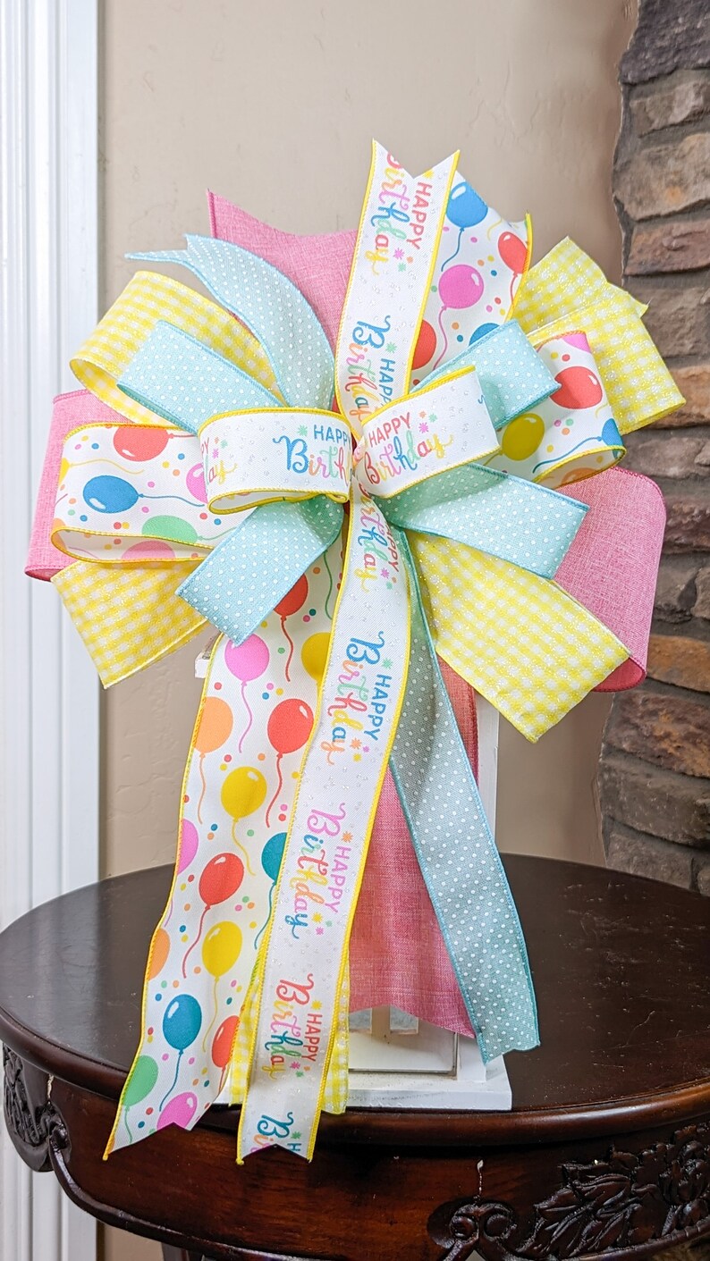 Happy Birthday Bow (set of 2) | Birthday Lantern Bow Set | Happy ...