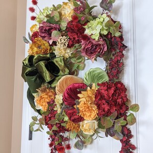 Velvet Pumpkin Fall Wreath Extra Large Fall Designer Wreath - Etsy