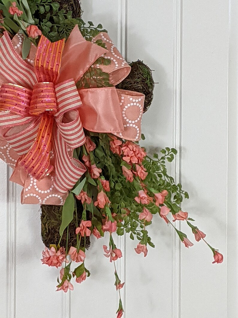 Spring Wreath | Floral Cross Wreath | Cross Wreath | Cross Wall Decor ...
