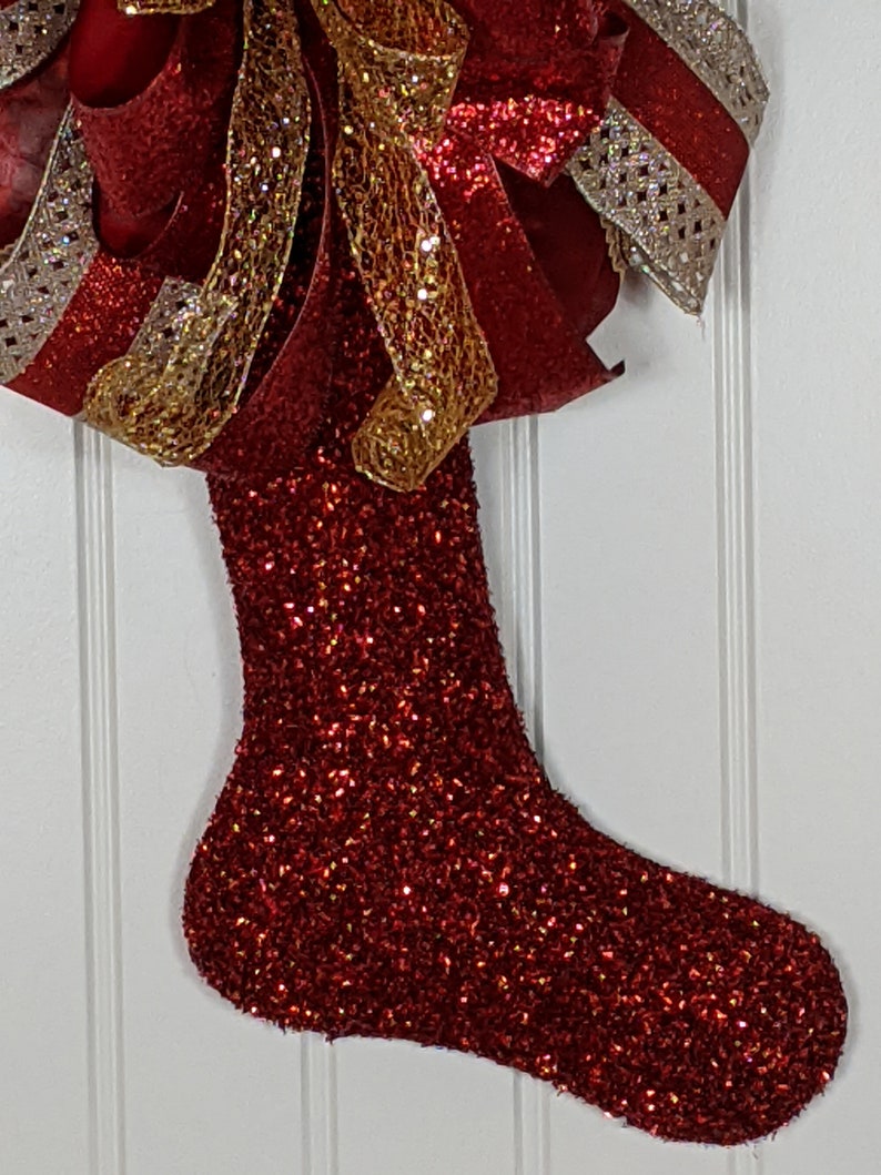 Christmas Wreath | Christmas Stocking Wreath | Holiday Wreath | D ...