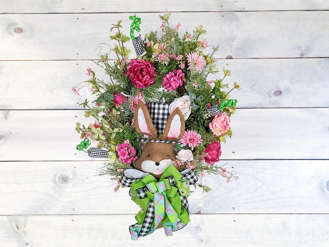Easter Wreath | Easter Bunny Wreath | Spring Wreath | Front Door Wreath ...