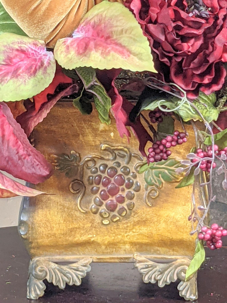 Fall Centerpiece Victorian Velvet Pumpkins Centerpiece | Etsy