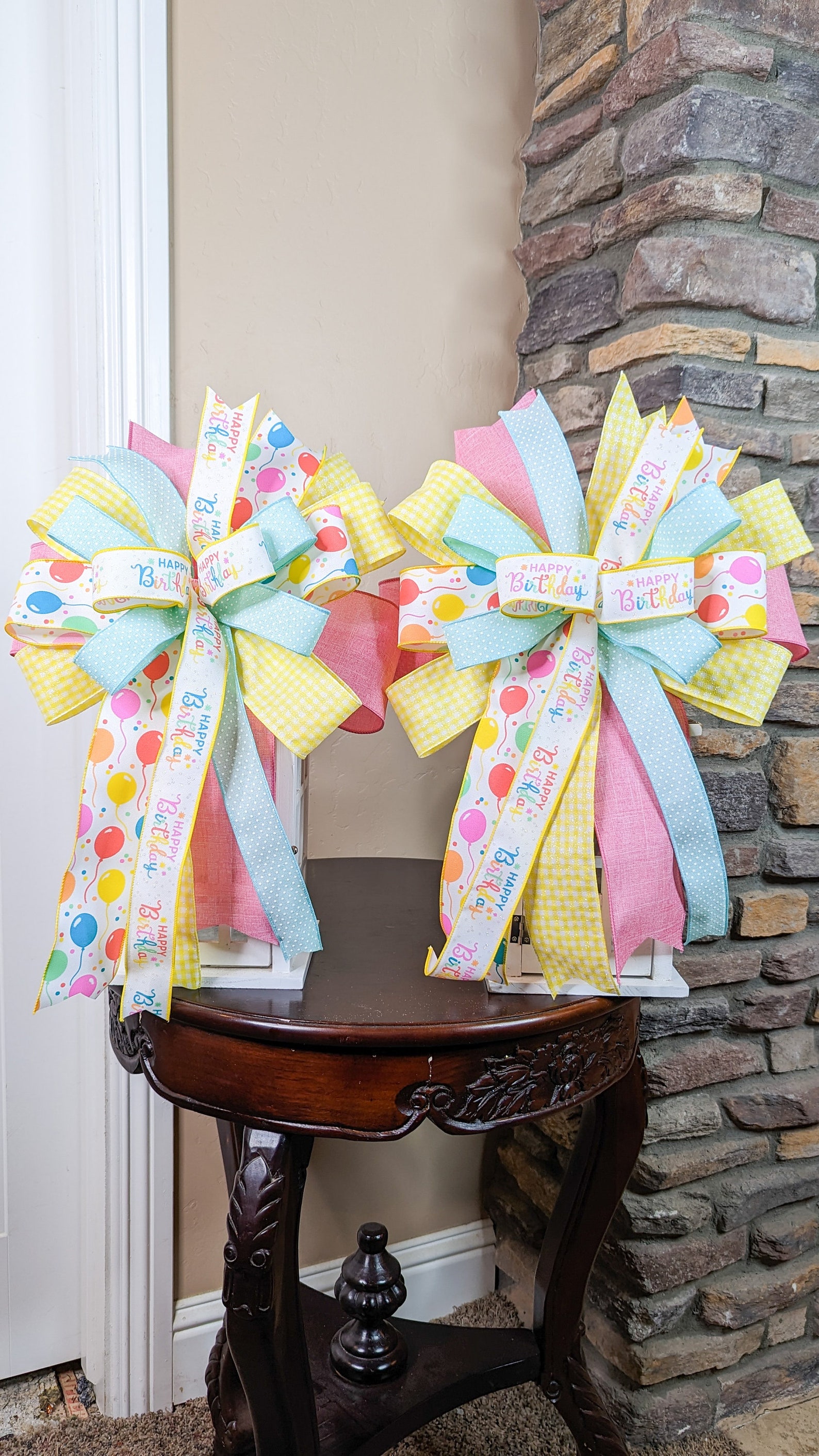 Happy Birthday Bow (set of 2) | Birthday Lantern Bow Set | Happy ...