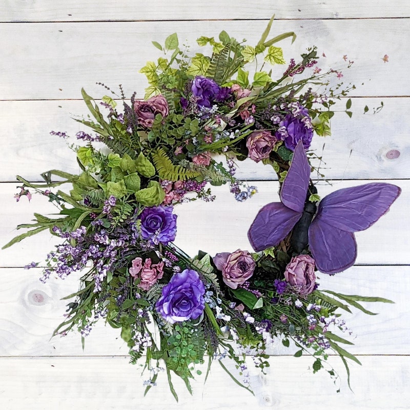 Butterfly Wreath - Etsy