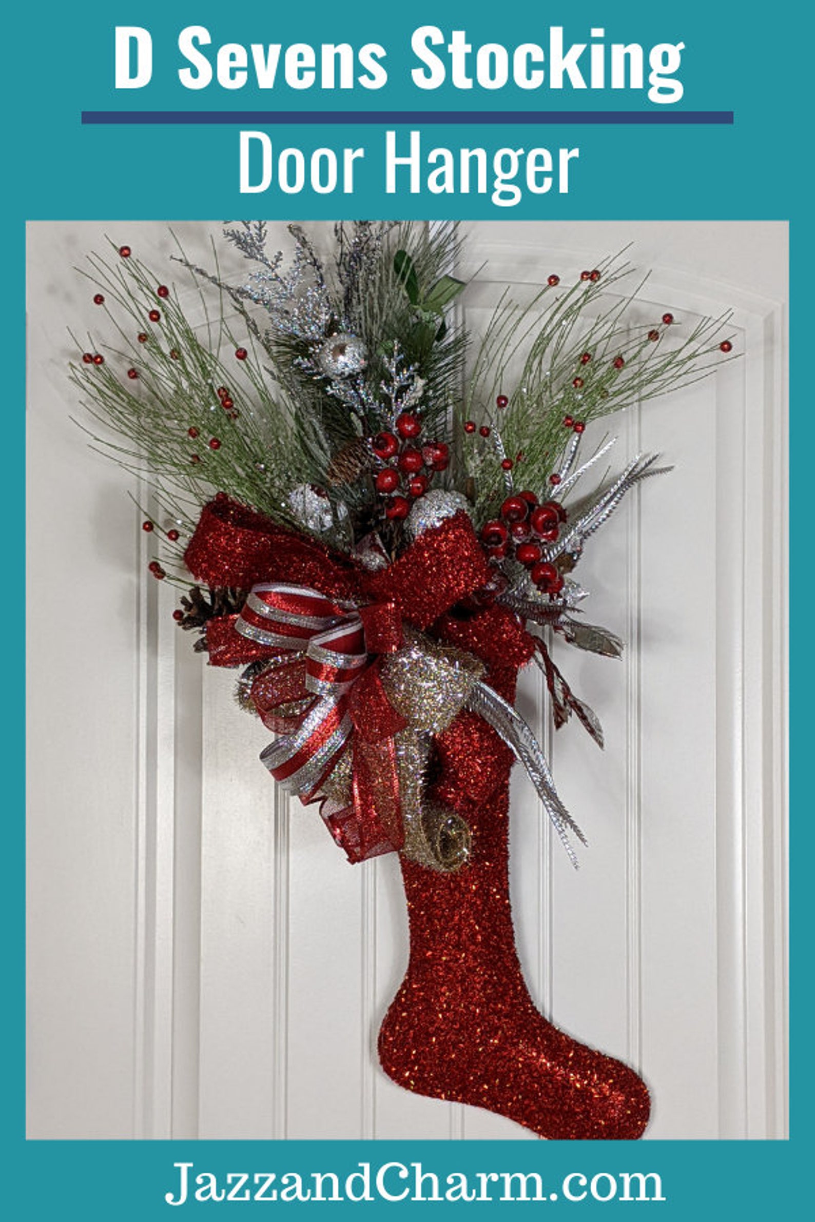 Christmas Wreath | Christmas Stocking Wreath | Holiday Wreath | D ...