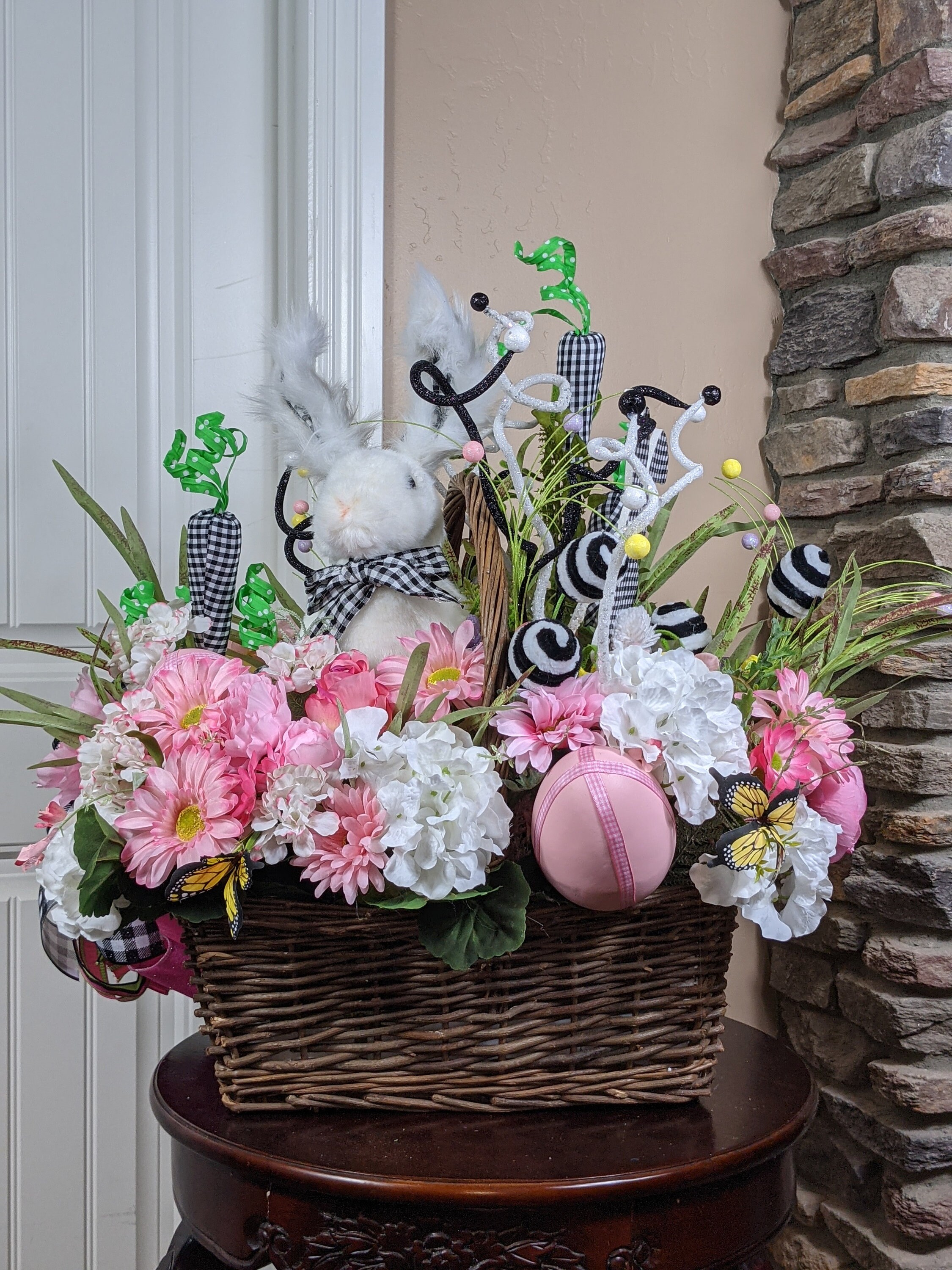 Large Easter Basket Arrangement | Large Easter Centerpiece | Large ...