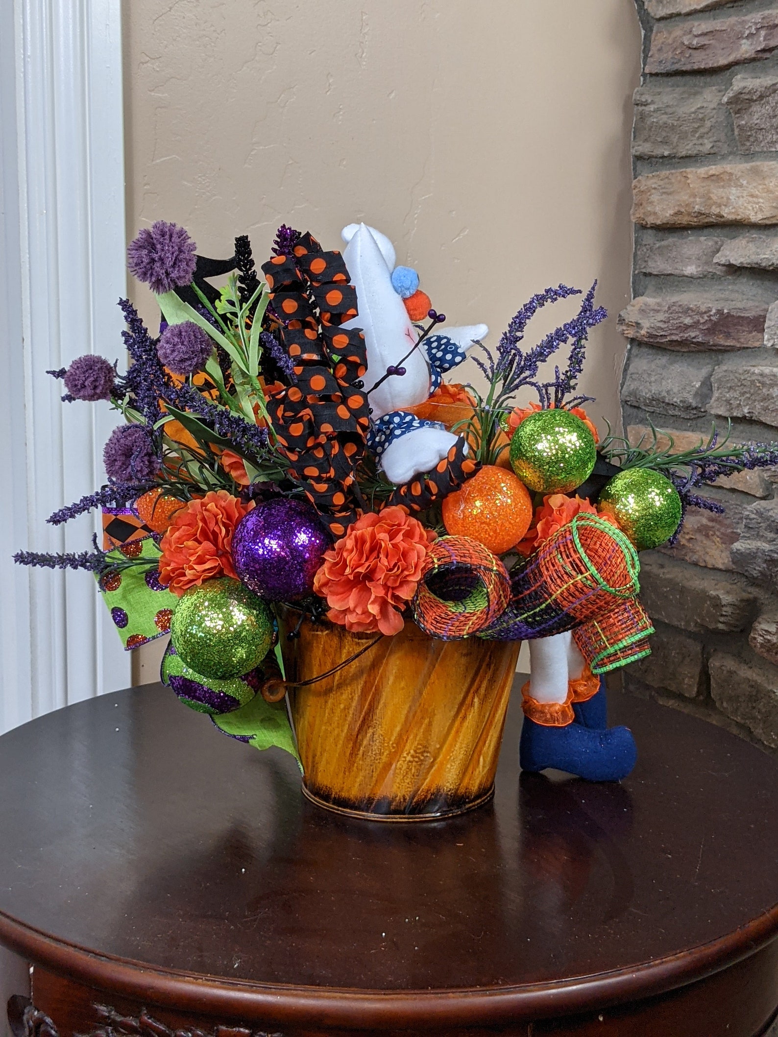 Halloween Ghost Centerpiece Fall Centerpiece Halloween | Etsy
