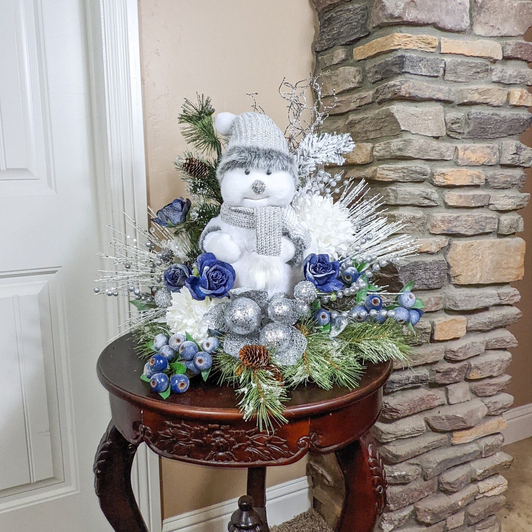 Christmas Centerpiece Snowman Centerpiece Christmas Table - Etsy