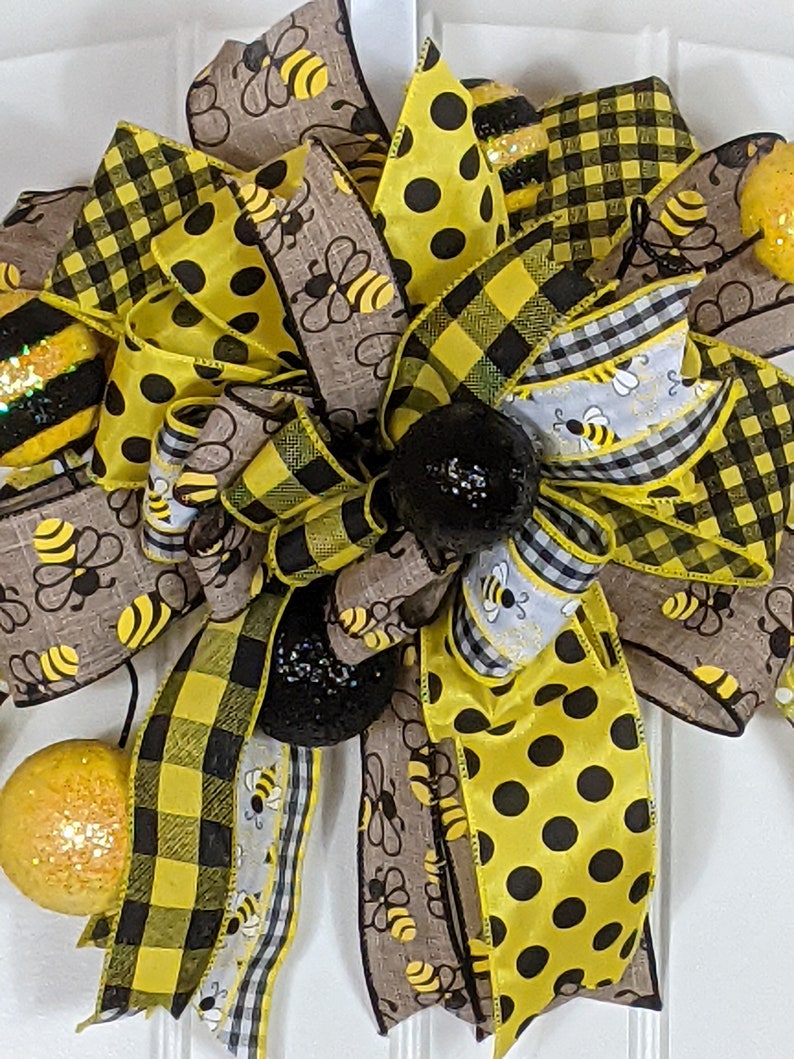 Spring Wreath | Bee Wreath | Summer Wreath | Spring Fold Wreath - Etsy