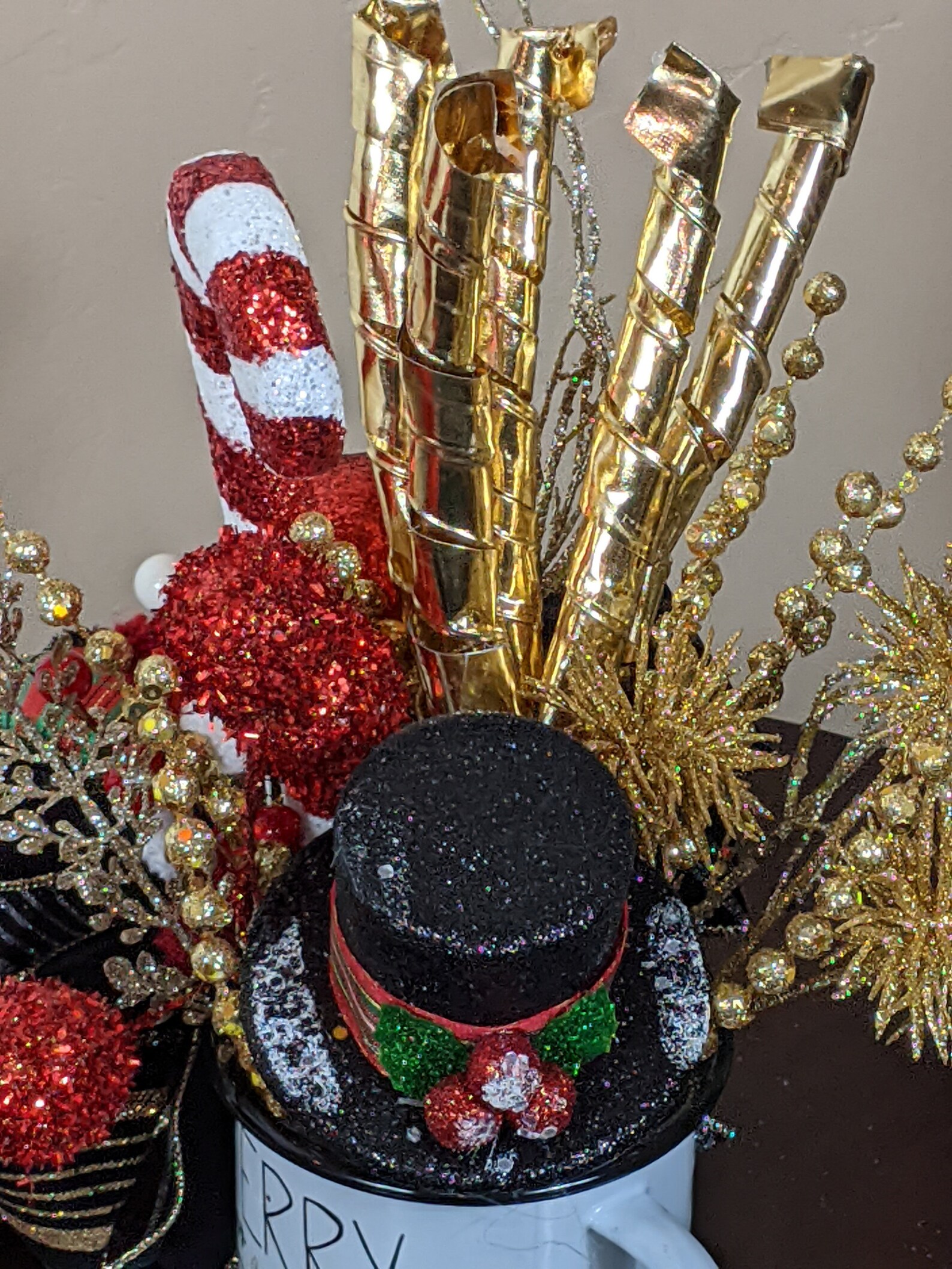 Christmas Centerpiece Merry and Bright Christmas Mug | Etsy