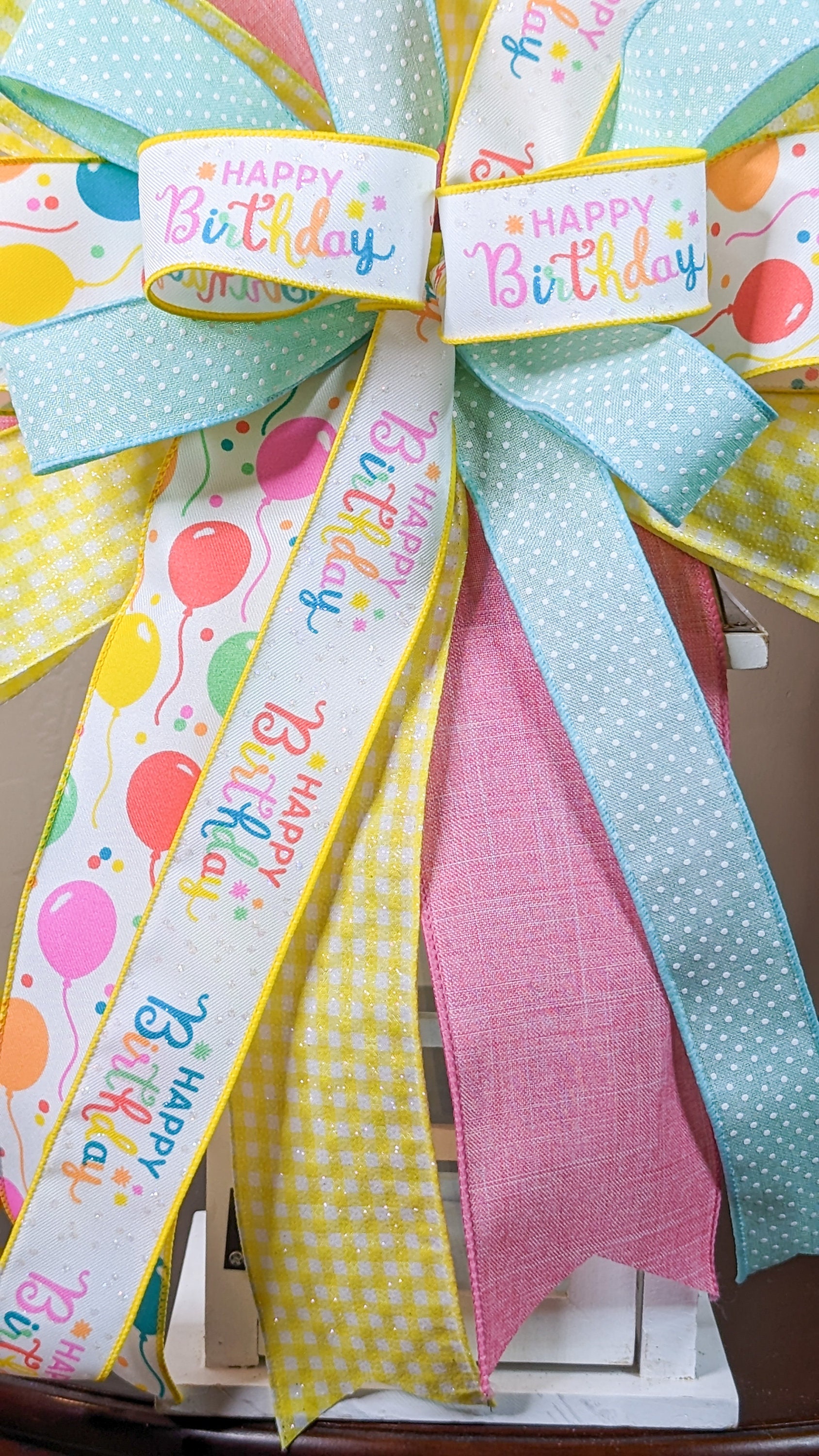 Happy Birthday Bow (set of 2) | Birthday Lantern Bow Set | Happy ...