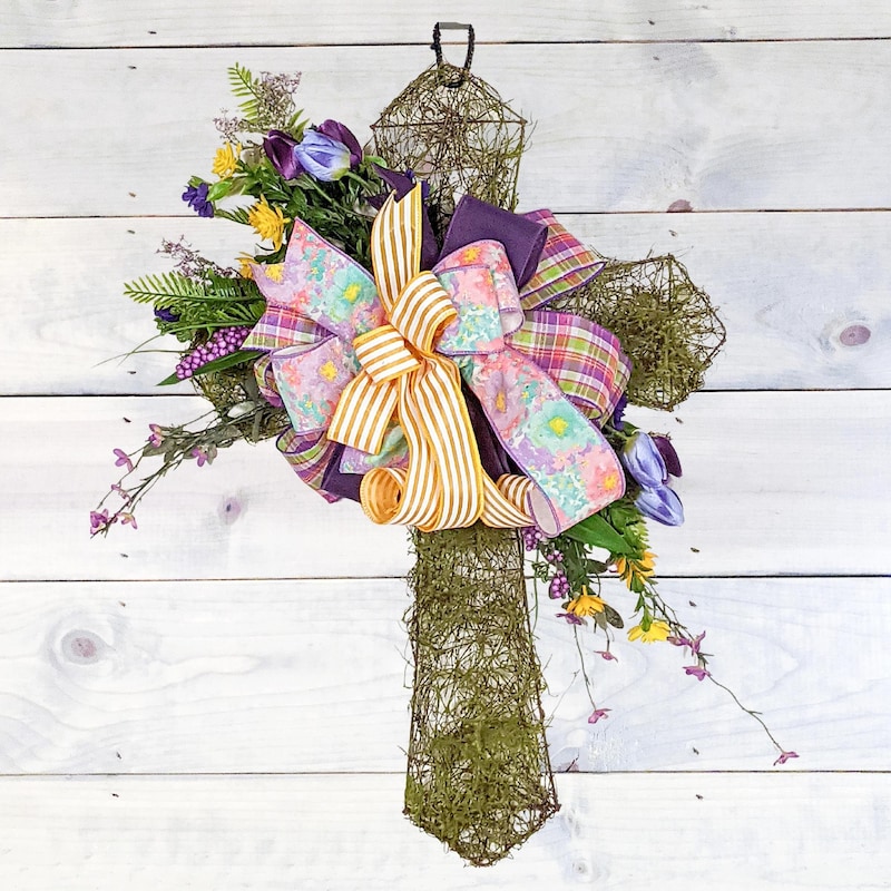 Cross Wreath - Etsy