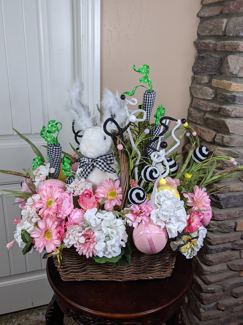 Large Easter Basket Arrangement Large Easter Centerpiece - Etsy
